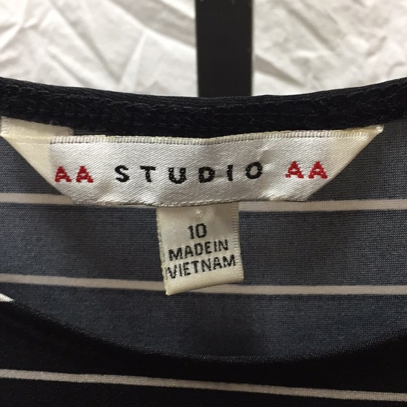 Aa Studio | Dresses | Aa Studio Black White Stripped Dress | Poshmark